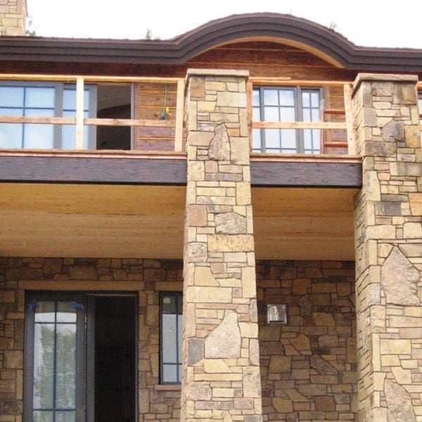 Colonial Brown and Gold Fieldledge Real Thin Stone Veneer | Quarry Mill