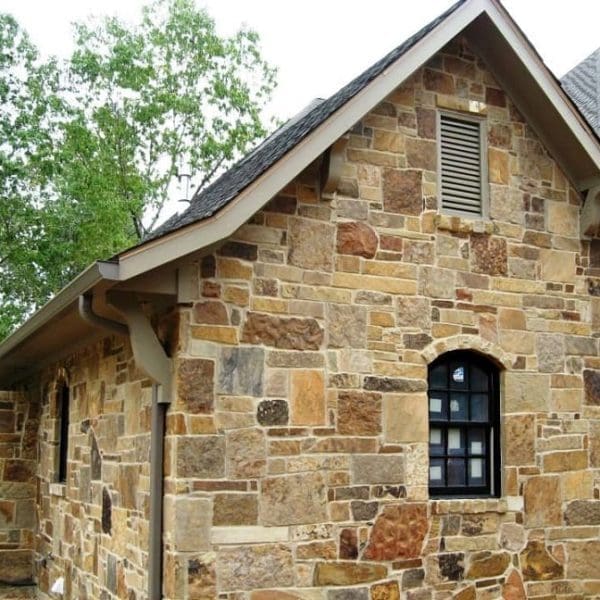 Colonial Brown and Gold Fieldledge Real Thin Stone Veneer | Quarry Mill