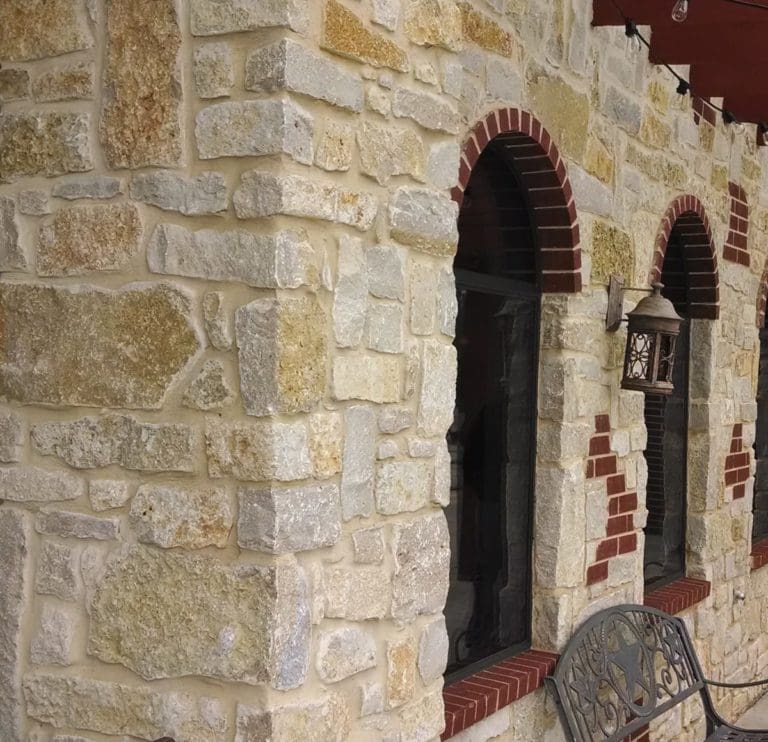 Madison Splitface Ashlar Style Limestone Natural Thin Veneer | Quarry Mill