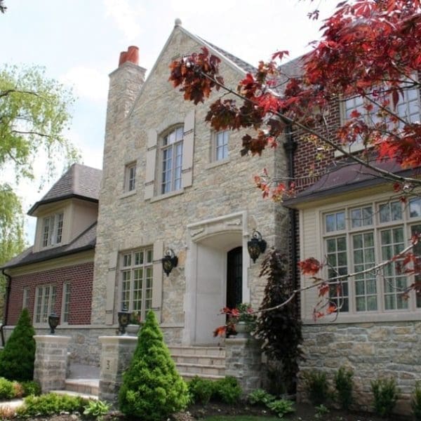 Chateau Tumbled Natural Limestone Thin Veneer Blend | Quarry Mill