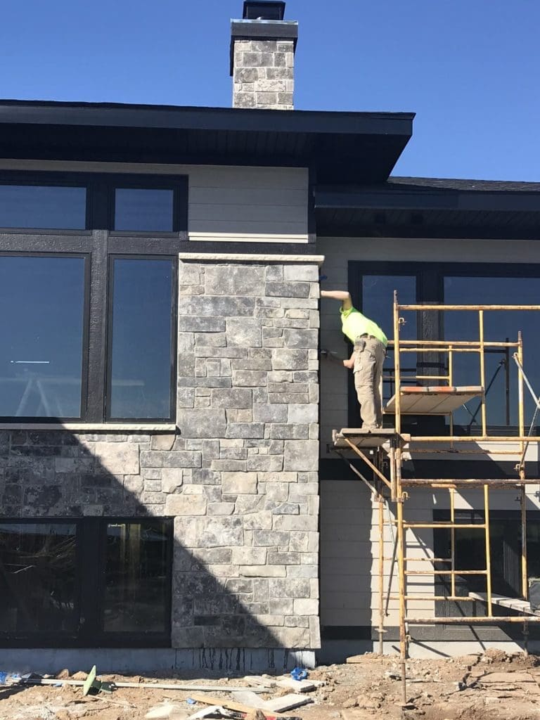 Galaxy Rare Black Castle Rock Style Natural Limestone Veneer | Quarry Mill