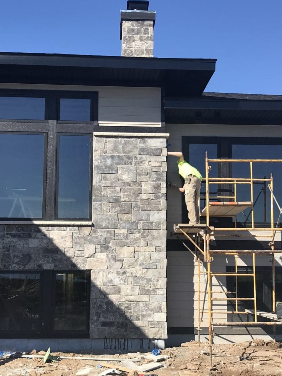 Galaxy Rare Black Castle Rock Style Natural Limestone Veneer | Quarry Mill
