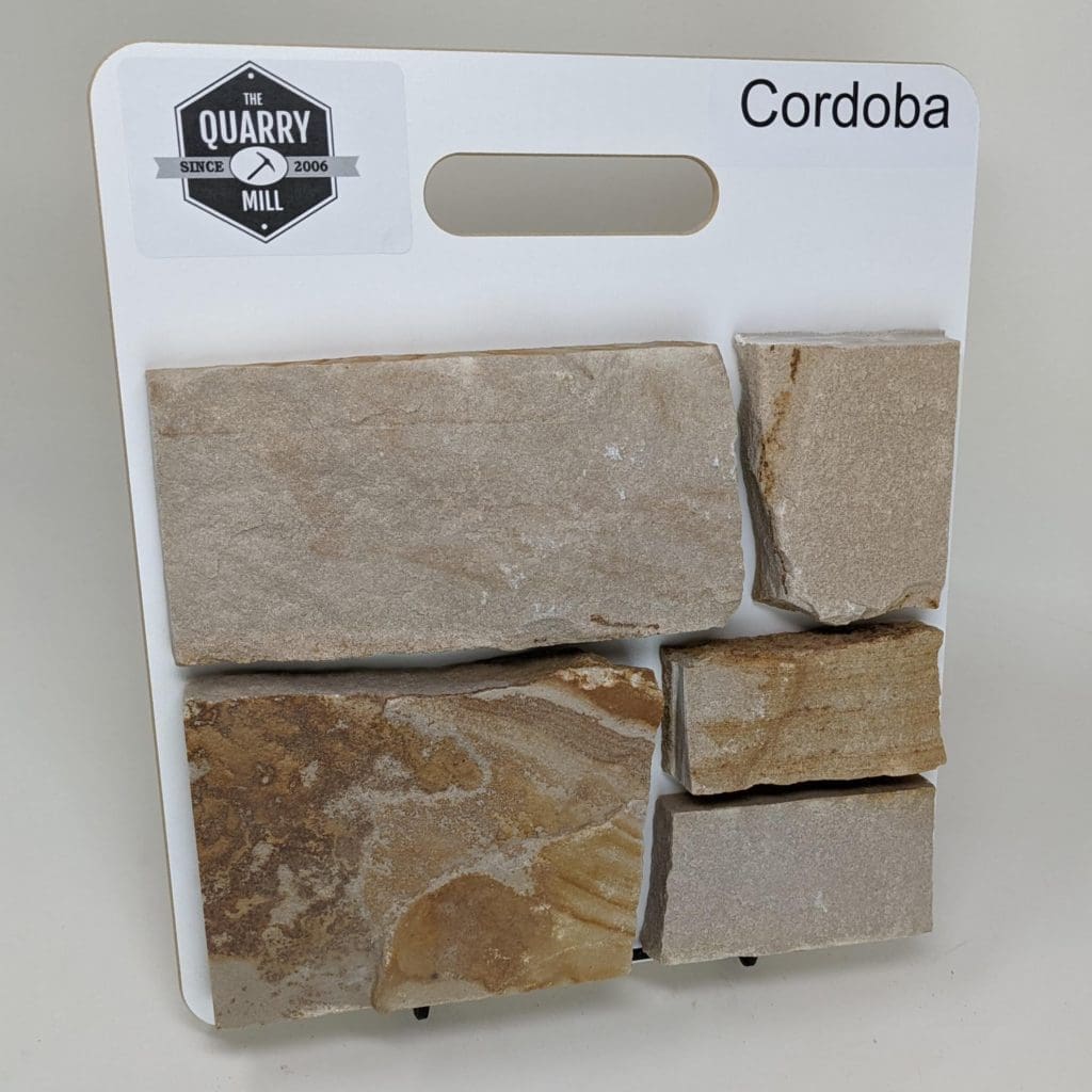 Cordoba Sample Board - Natural Thin Stone Veneer | Quarry Mill