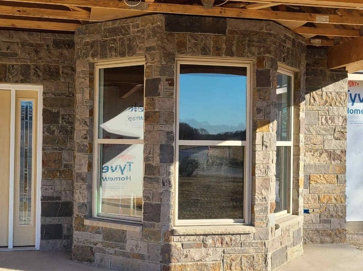 Buckingham Swirling Blue Sawed Height Real Thin Stone Veneer | Quarry Mill