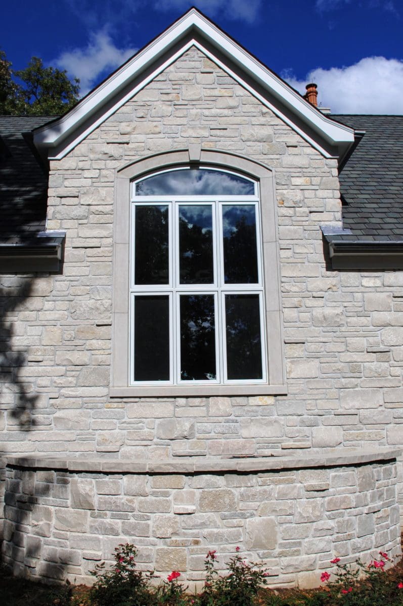 Winona Tumbled Real Thin Stone Veneer Large Home Exterior | Quarry Mill