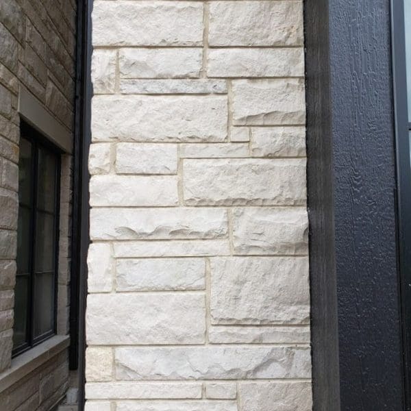 Winona Dimensional Thin Cut Split Face Limestone Veneer | Quarry Mill