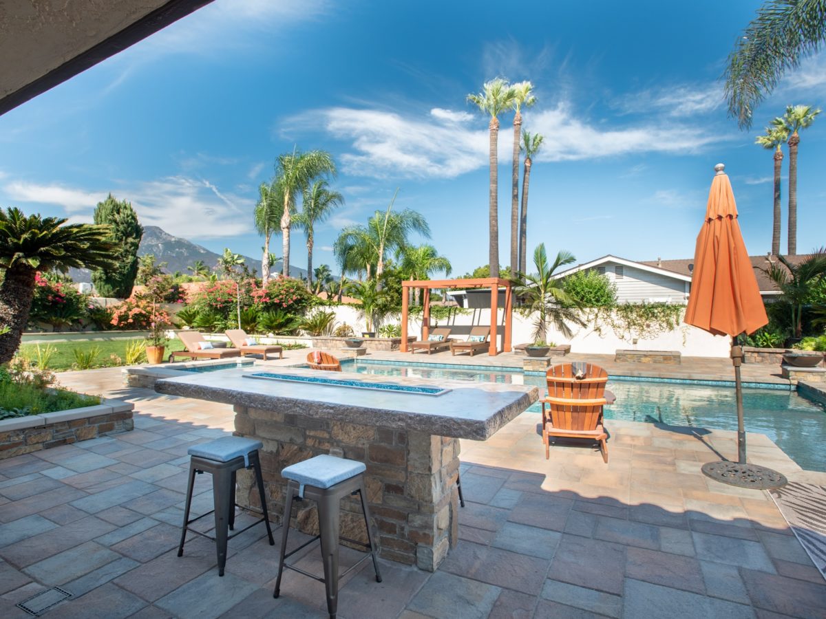 Cabernet Real Stone Veneer Pool and Exterior Siding | Quarry Mill