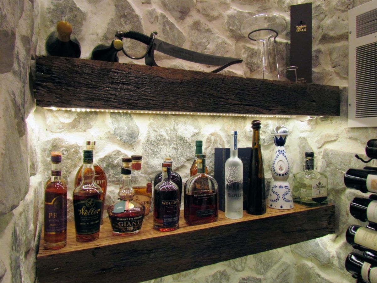Wine Cellar Basement Remodel with Pioneer Natural Thin Stone Veneer ...