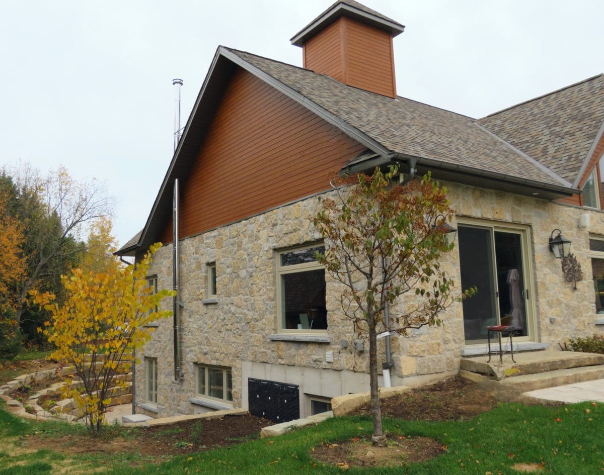 Chateau Tumbled Real Thin Veneer Stone Home | Quarry Mill