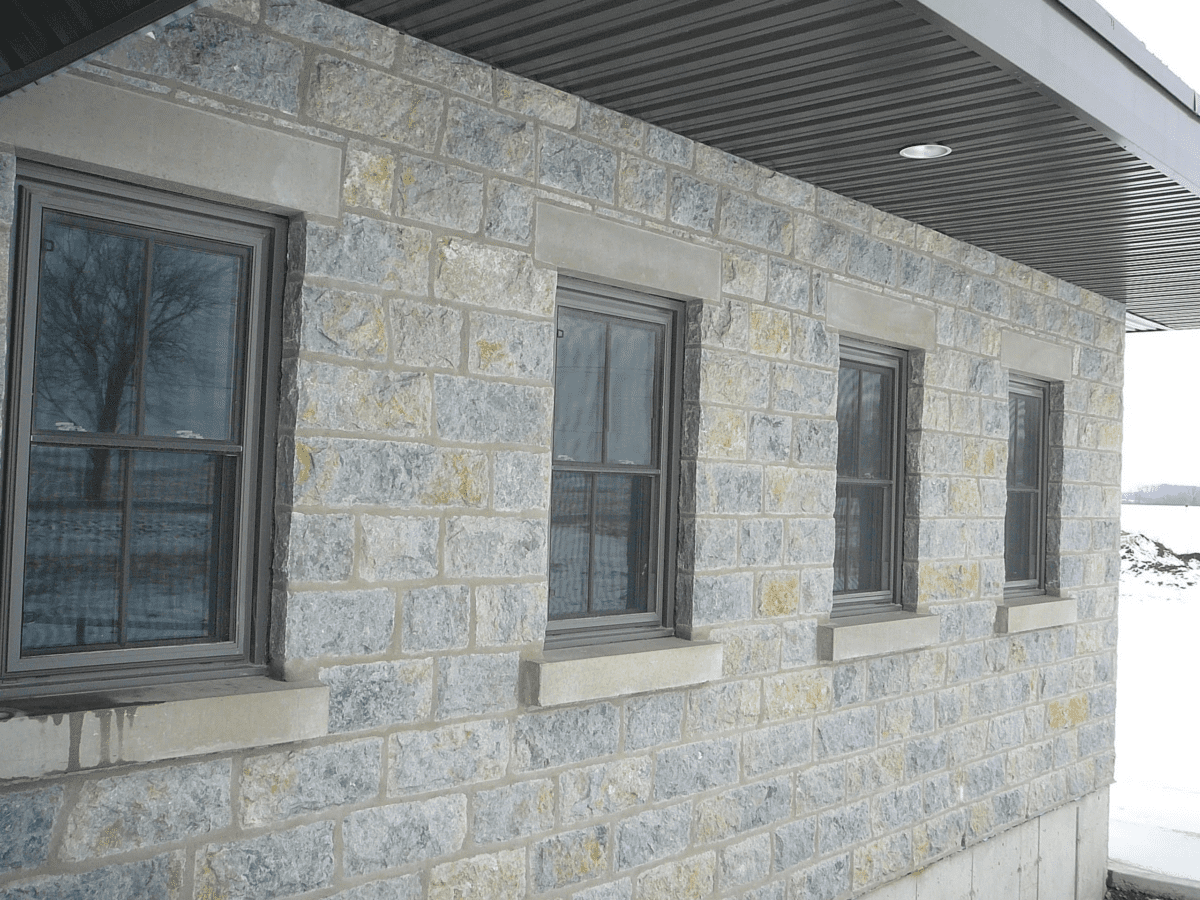 Jacksonport Gold and Grey Dimensional Limestone Thin Veneer | Quarry Mill
