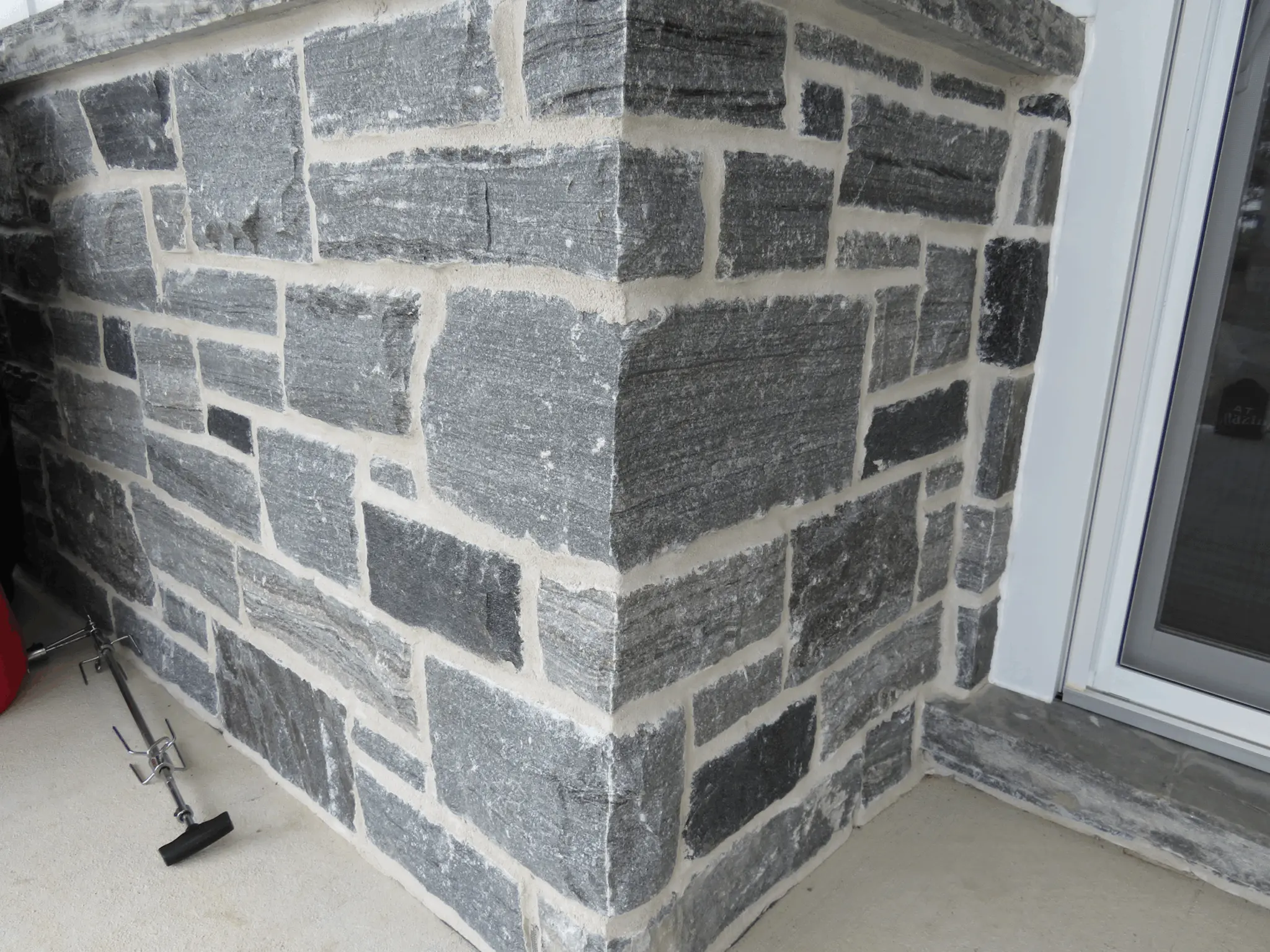 Custom Timmins and Dublin Real Stone Veneer Exterior Wainscoting ...